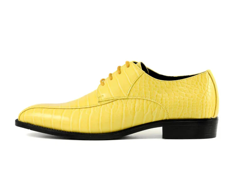 Men Dress Shoes Harvey Yellow – Men Suits Direct