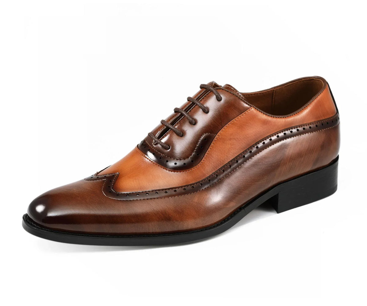 Men's Dress Shoe Everett Tan Brown – Men Suits Direct