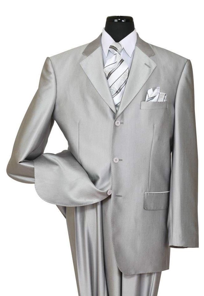 Milano Moda Men Suit 58025-Silver – Men Suits Direct