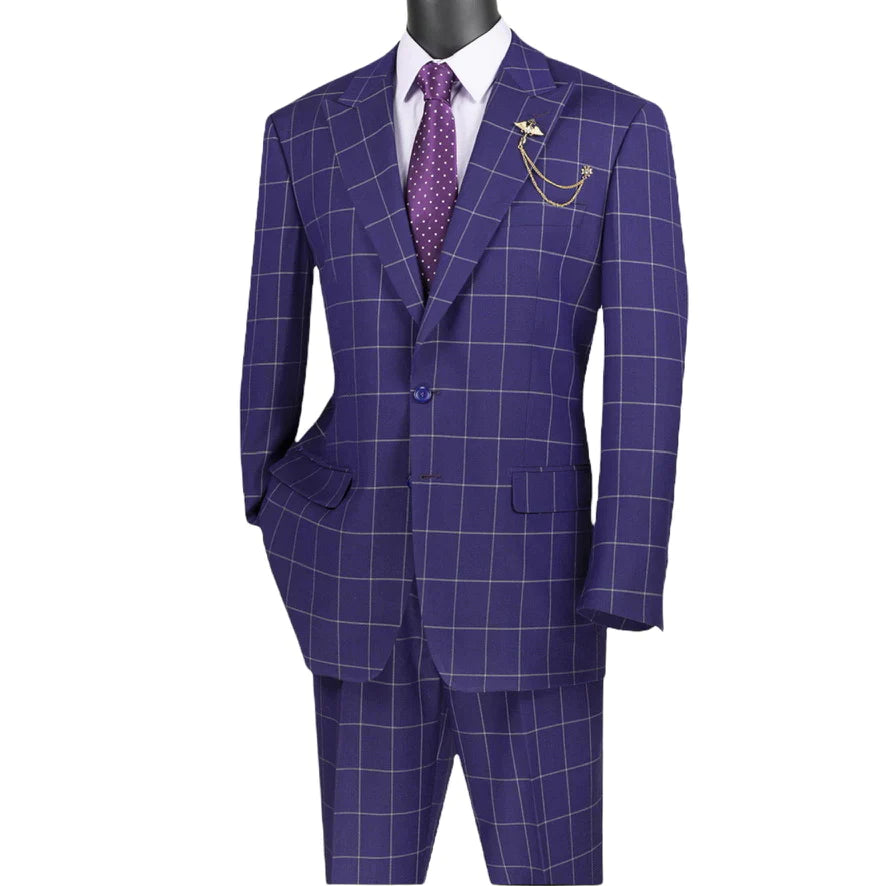 Vinci Men Suit 2RW-2C-Navy/Gold – Men Suits Direct