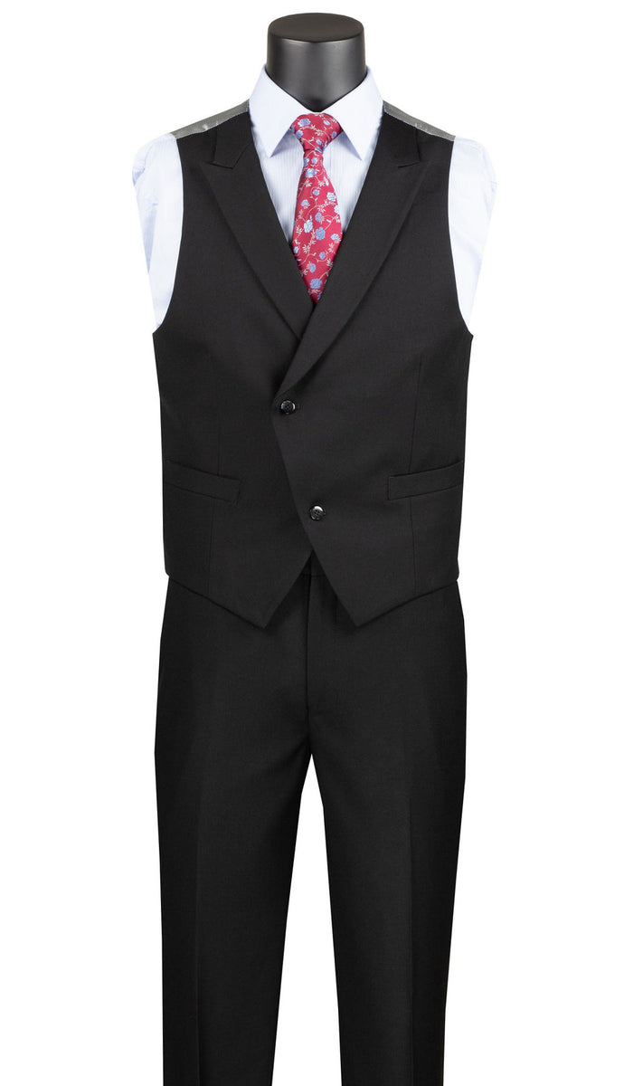 Men Modern Fit Suit MV2TRC-Black – Men Suits Direct
