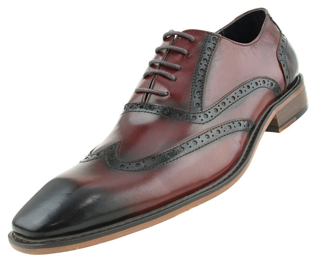 Men‘s Dress Shoes -AG265C Burgundy – Men Suits Direct