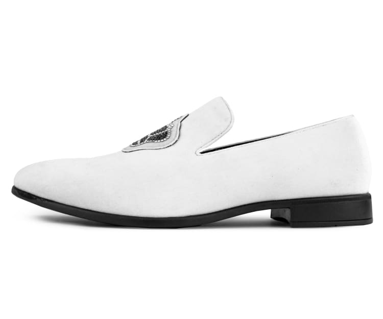 Men's Dress Shoe Crown White – Men Suits Direct